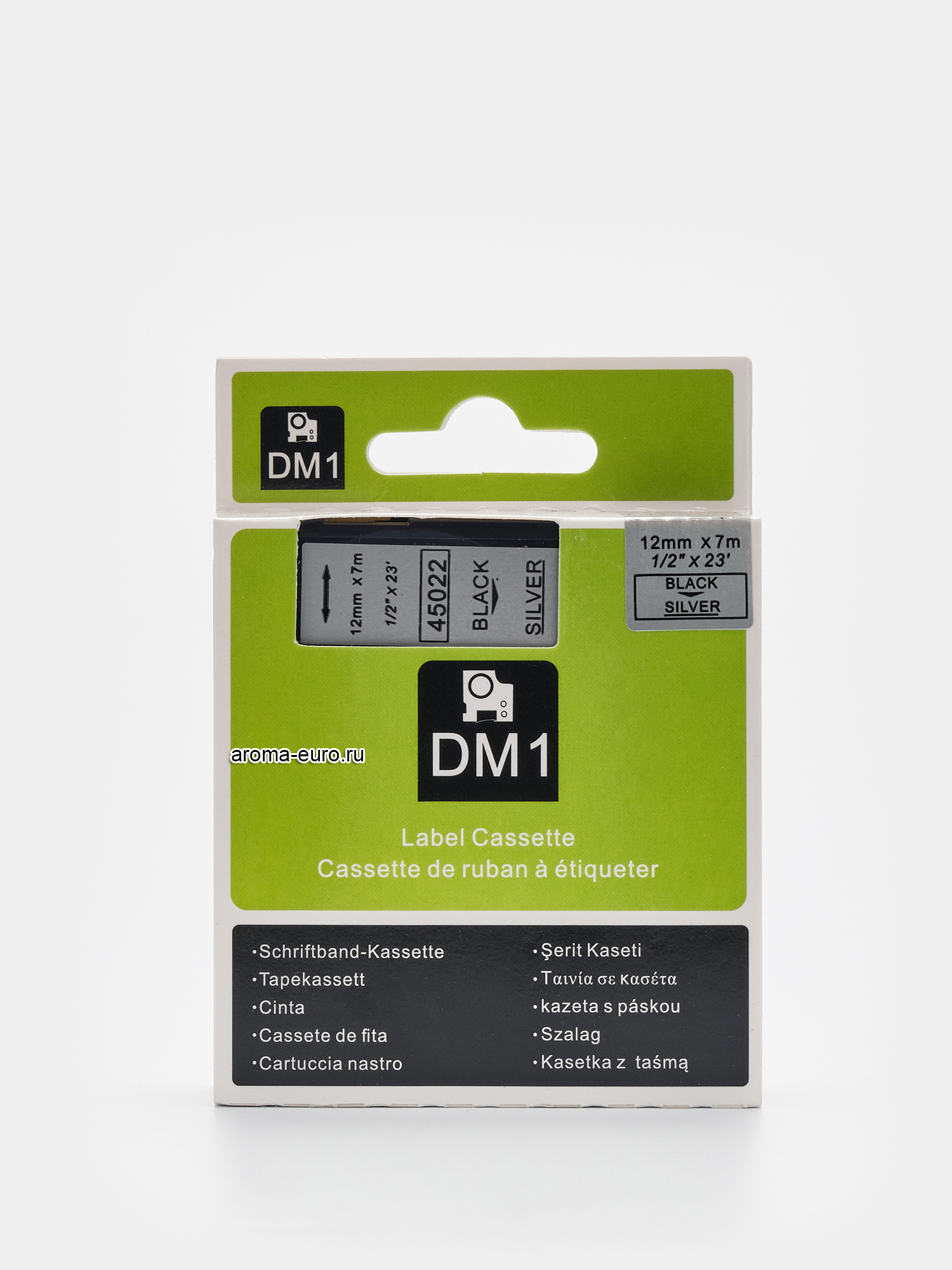 Принтеры и этикетки :: Картридж (этикетка) 12мм х 7м / чёрные буквы ...